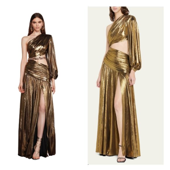 Bronx and Banco | Dresses | Bronx And Banco New Jafari Gold Metallic ...